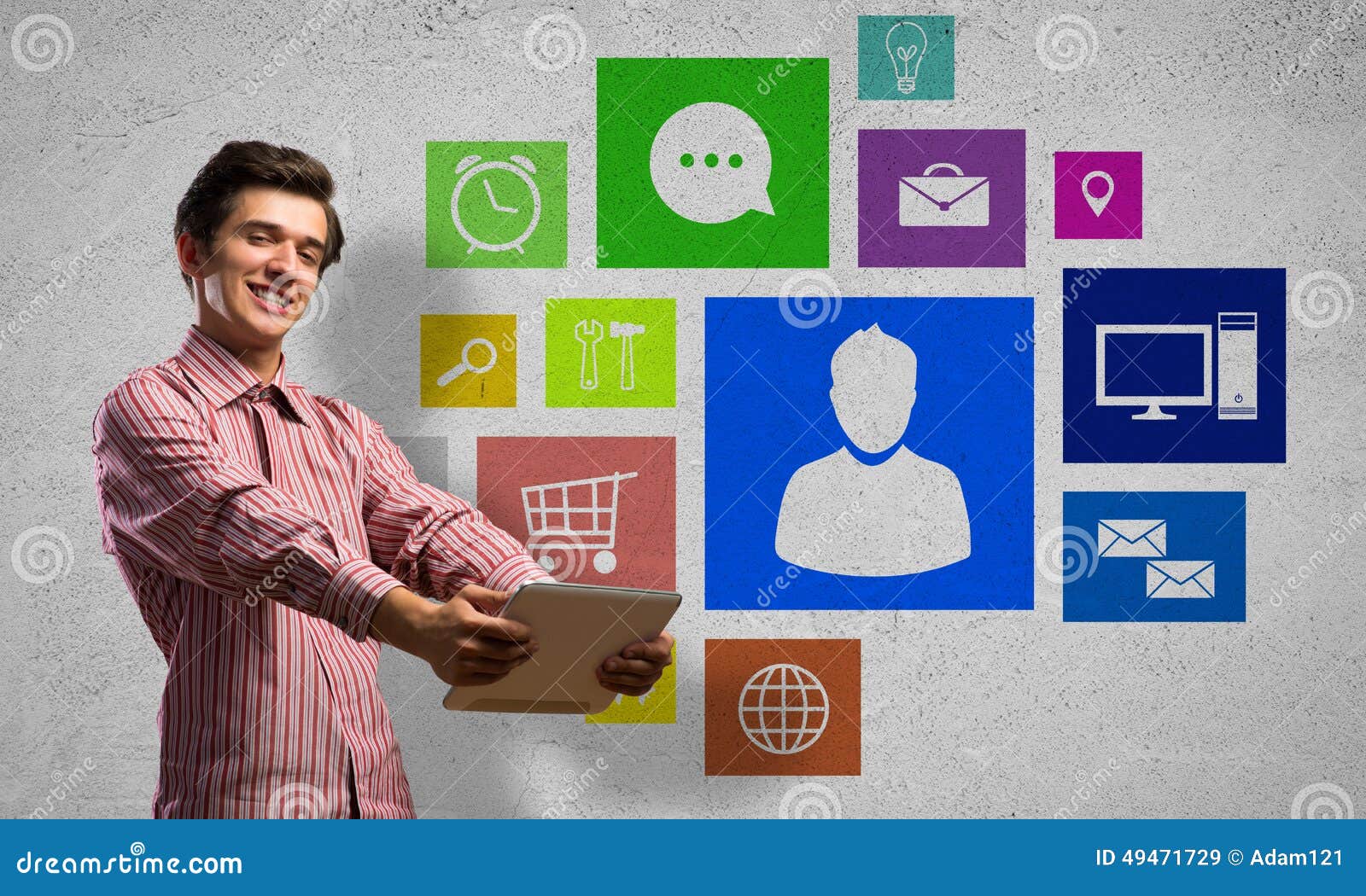 User interface stock image. Image of touch, profile, multimedia - 49471729