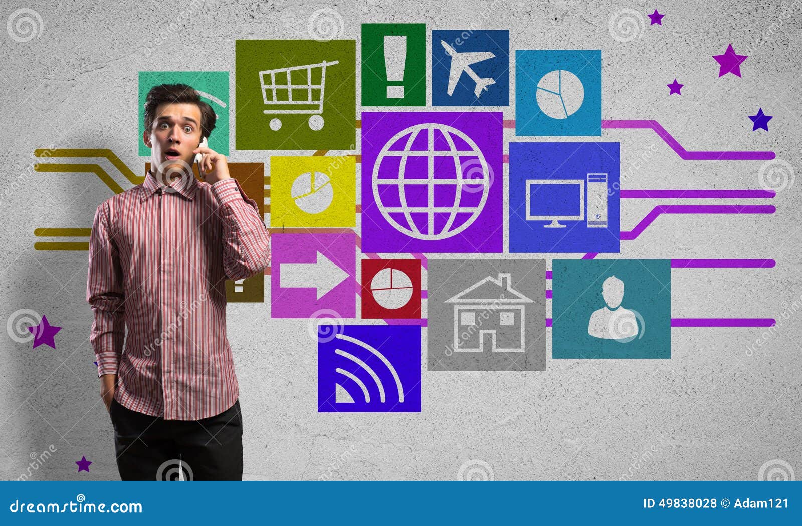 User interface stock photo. Image of button, cloud, male - 49838028