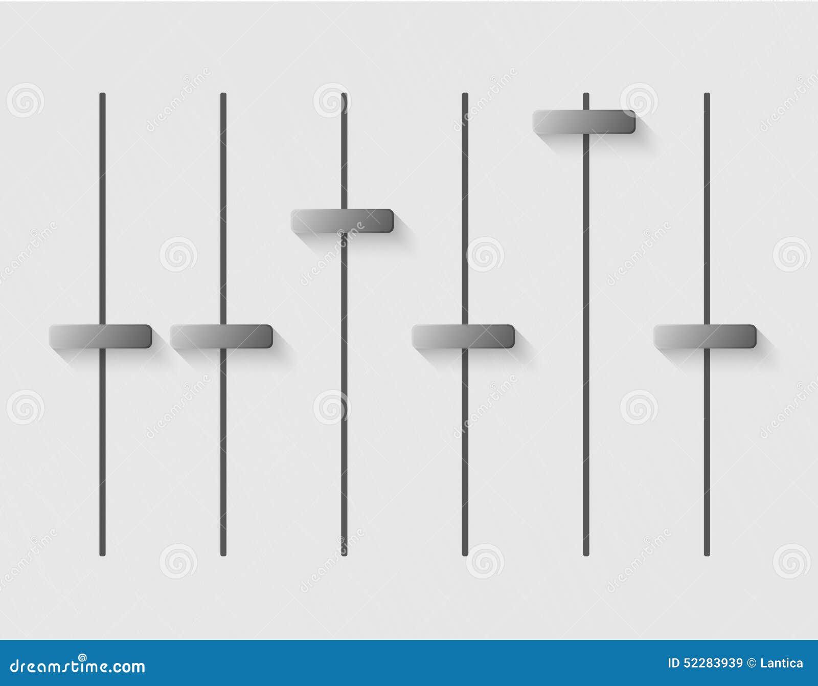 User Interface Power Slider Buttons Stock Vector - Illustration of ...