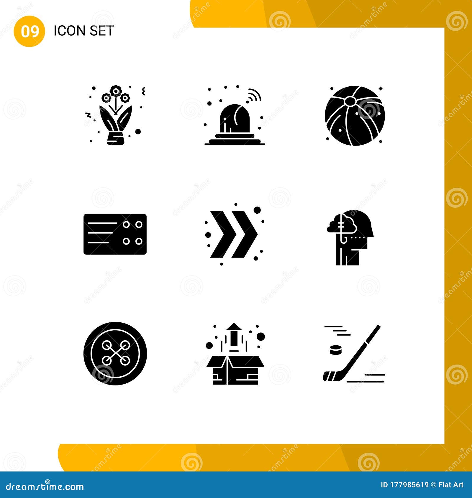 9 User Interface Solid Glyph Pack of Modern Signs and Symbols of Catch ...