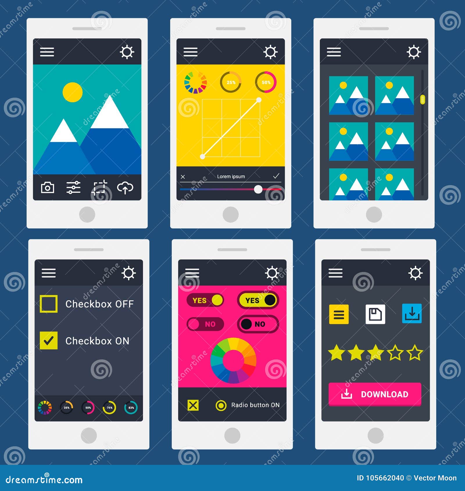 User Interface Vector Phone Laptop Tab Device Mobile App Stock Vector ...