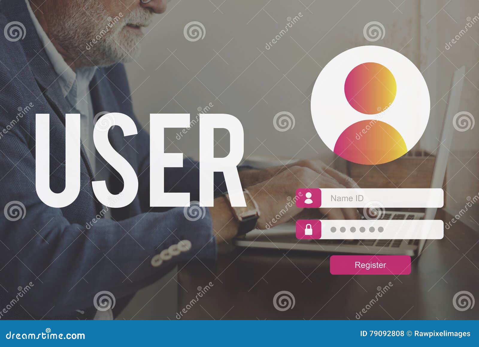 User Internet Sign in Privacy Concept Stock Photo - Image of online ...