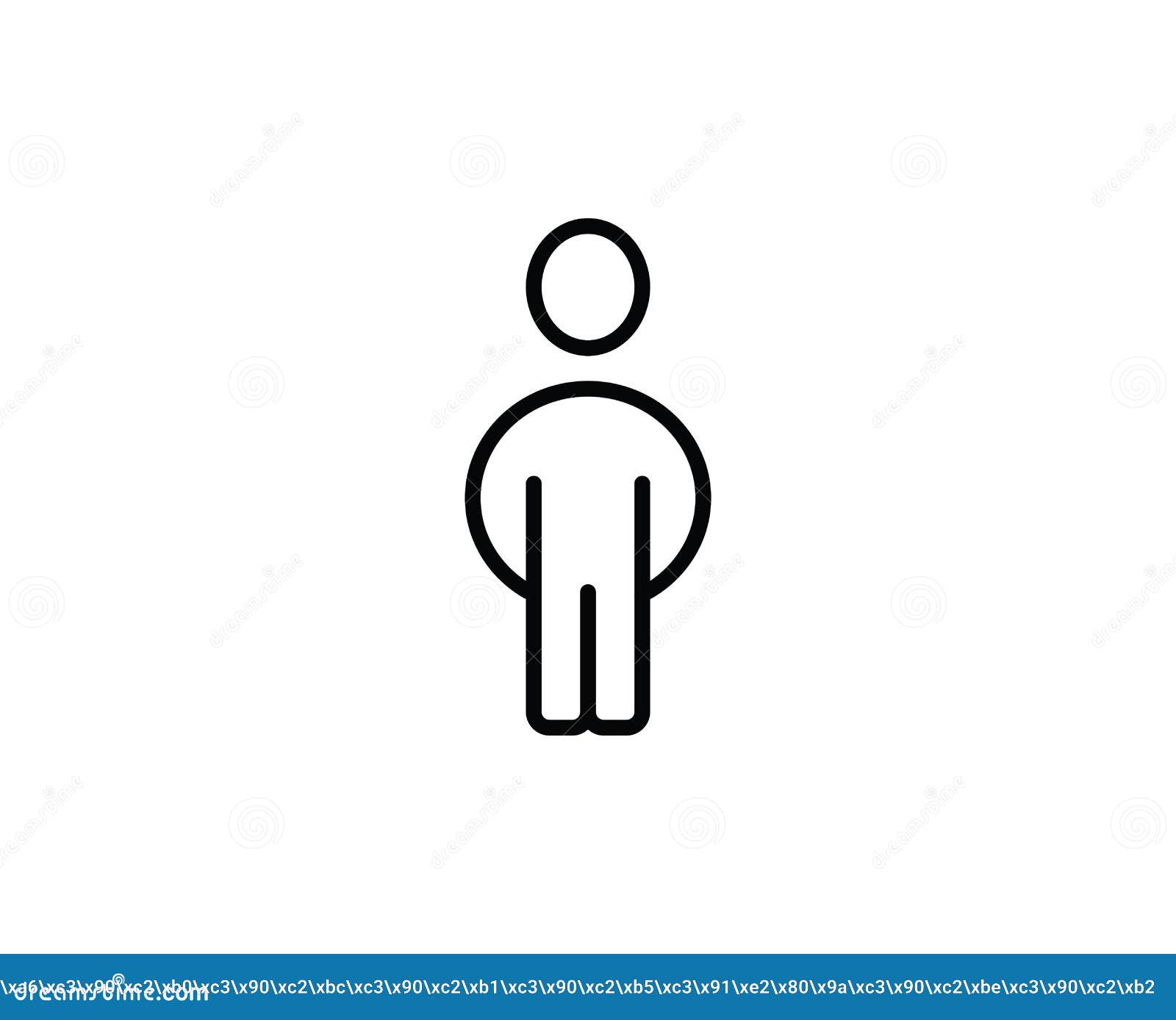 User line icon stock illustration. Illustration of communication ...