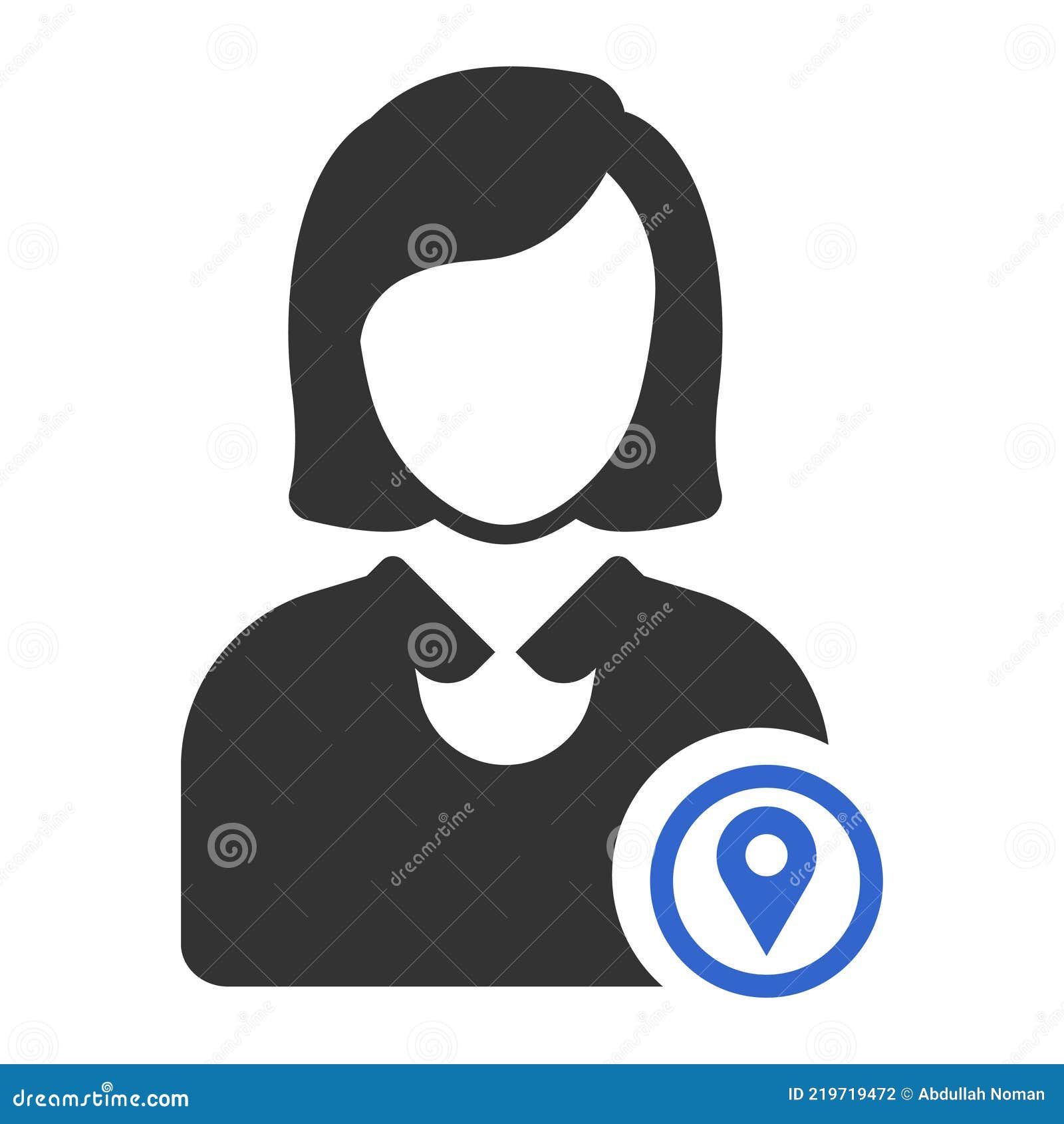 User location icon design stock vector. Illustration of client - 219719472