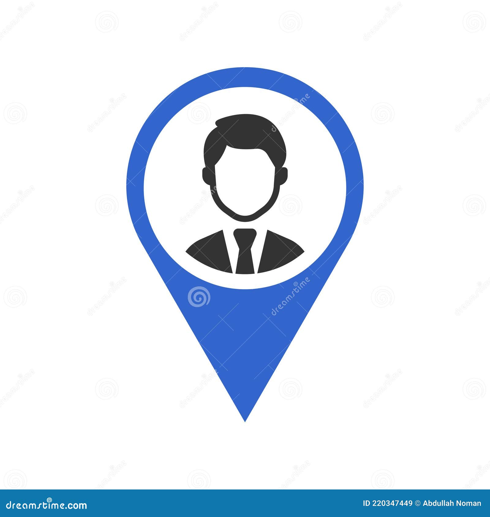 User location icon design stock vector. Illustration of message - 220347449