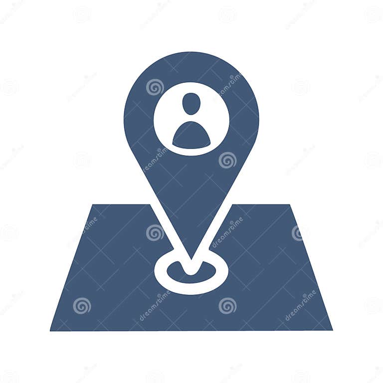 User Location Icon Simple Icon Representing A User S Location On A Map Stock Vector