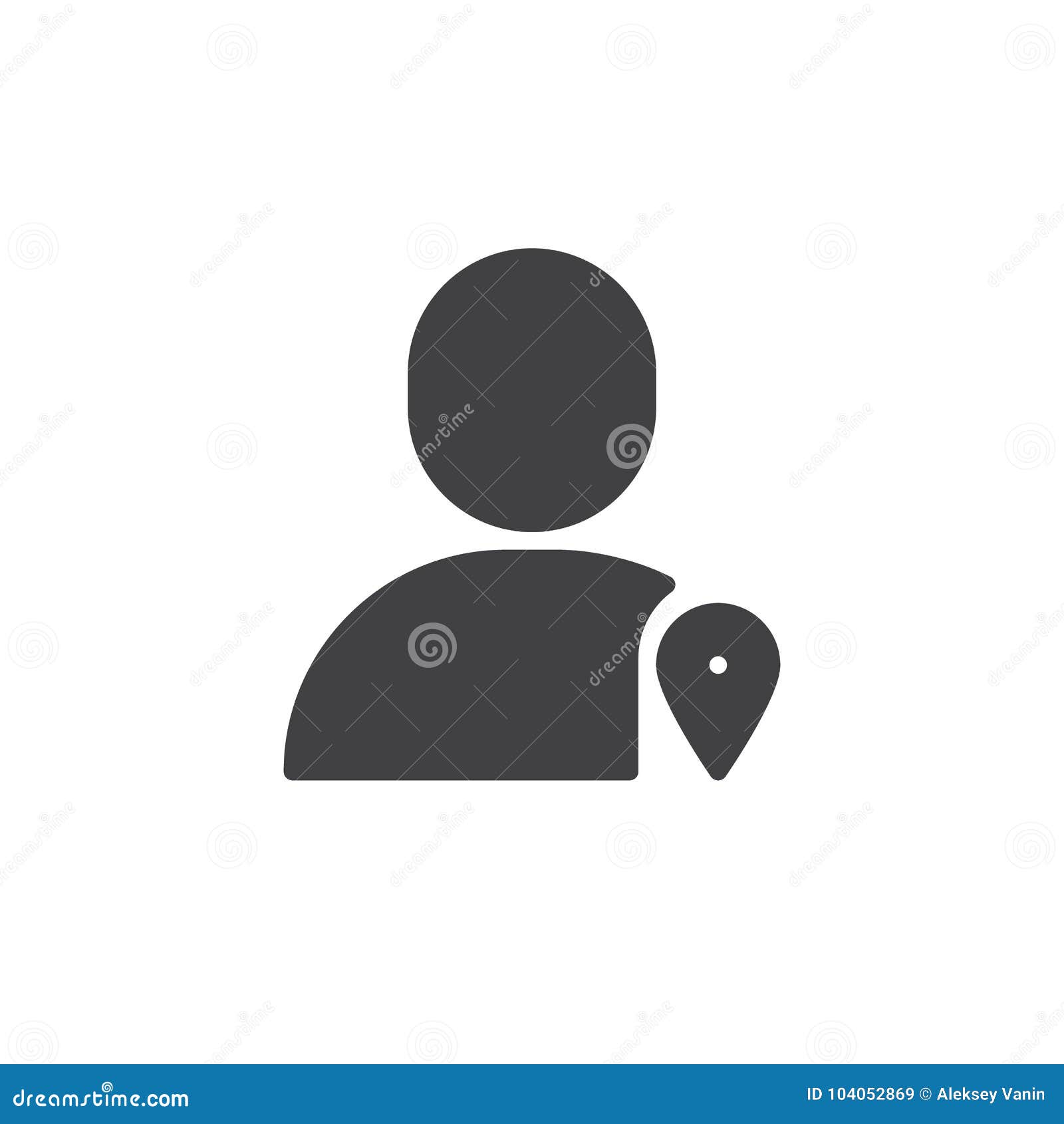 User location icon vector stock vector. Illustration of marker - 104052869