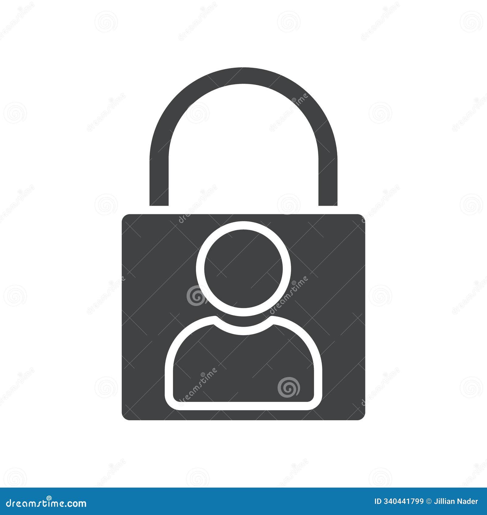 User Lock Icon Group Symbol or Sign Vector Stock Illustration ...