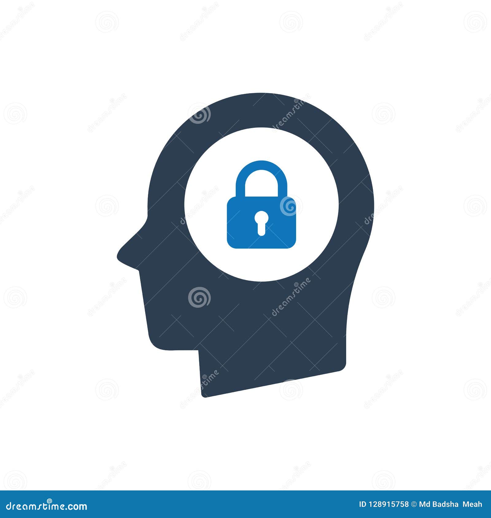 User lock icon stock vector. Illustration of closed - 128915758