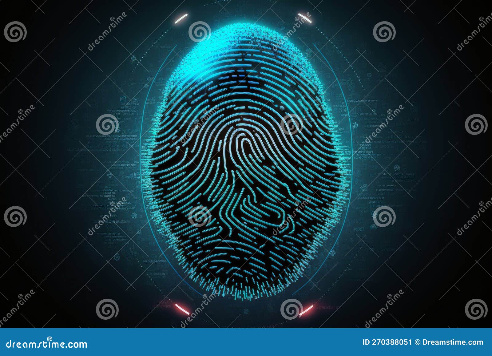User Login Fingerprint Scanning Offers Biometric Identification Stock ...