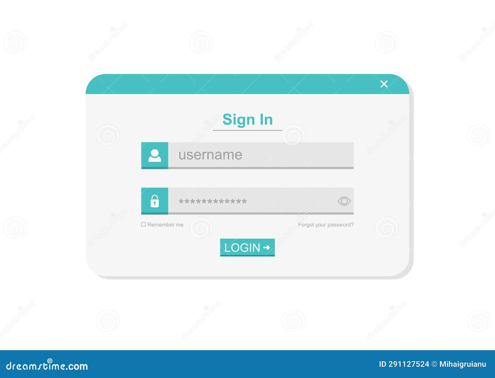 User Login Interface. Username and Password Login Vector Stock Vector ... User Login Interface. Username and Password Login Vector Stock Vector ...