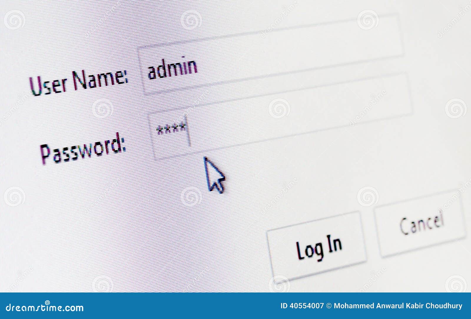 User login on screen stock image. Image of button, technology - 40554007
