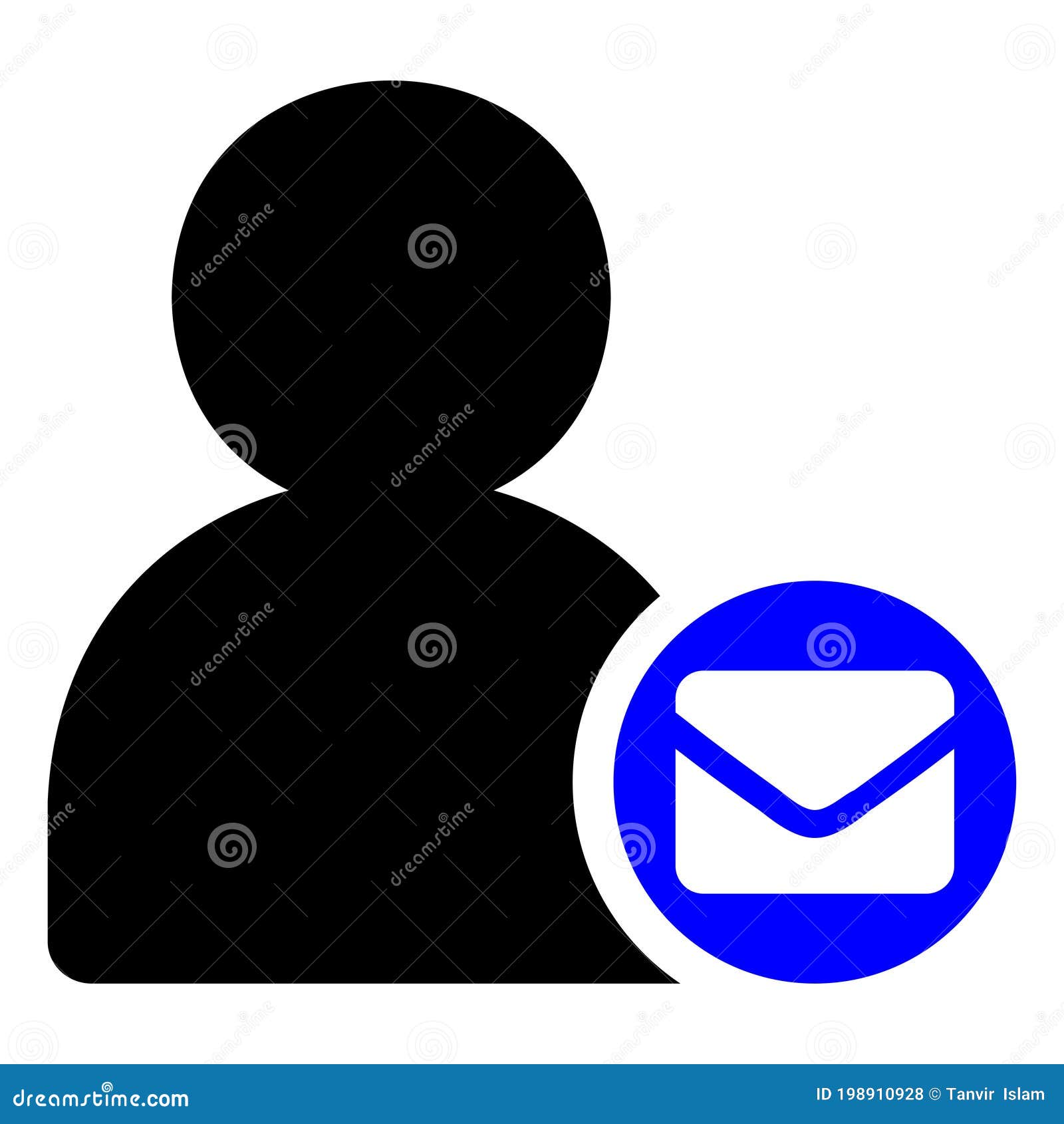 User mail icon stock vector. Illustration of message - 198910928