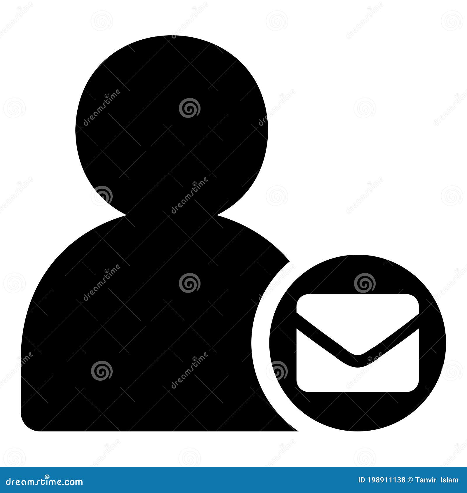 User mail icon stock vector. Illustration of letter - 198911138