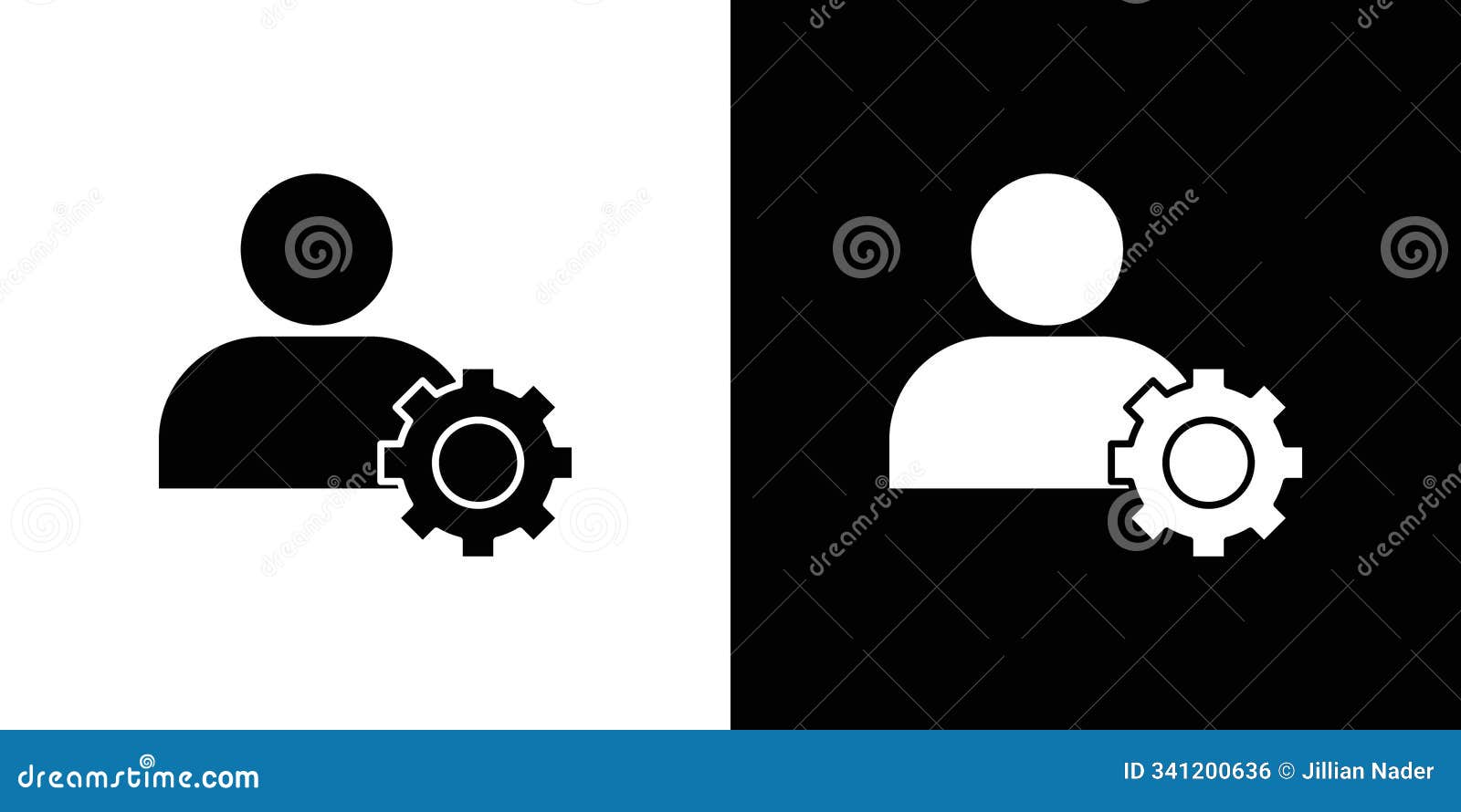 User Management Icon Black Line Art Vector Logo Set | CartoonDealer.com ...