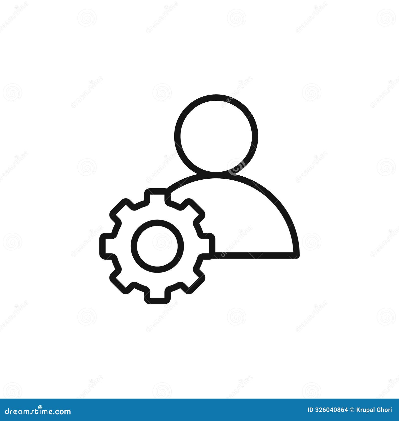 User Management Logo Sign Vector Outline Stock Illustration ...