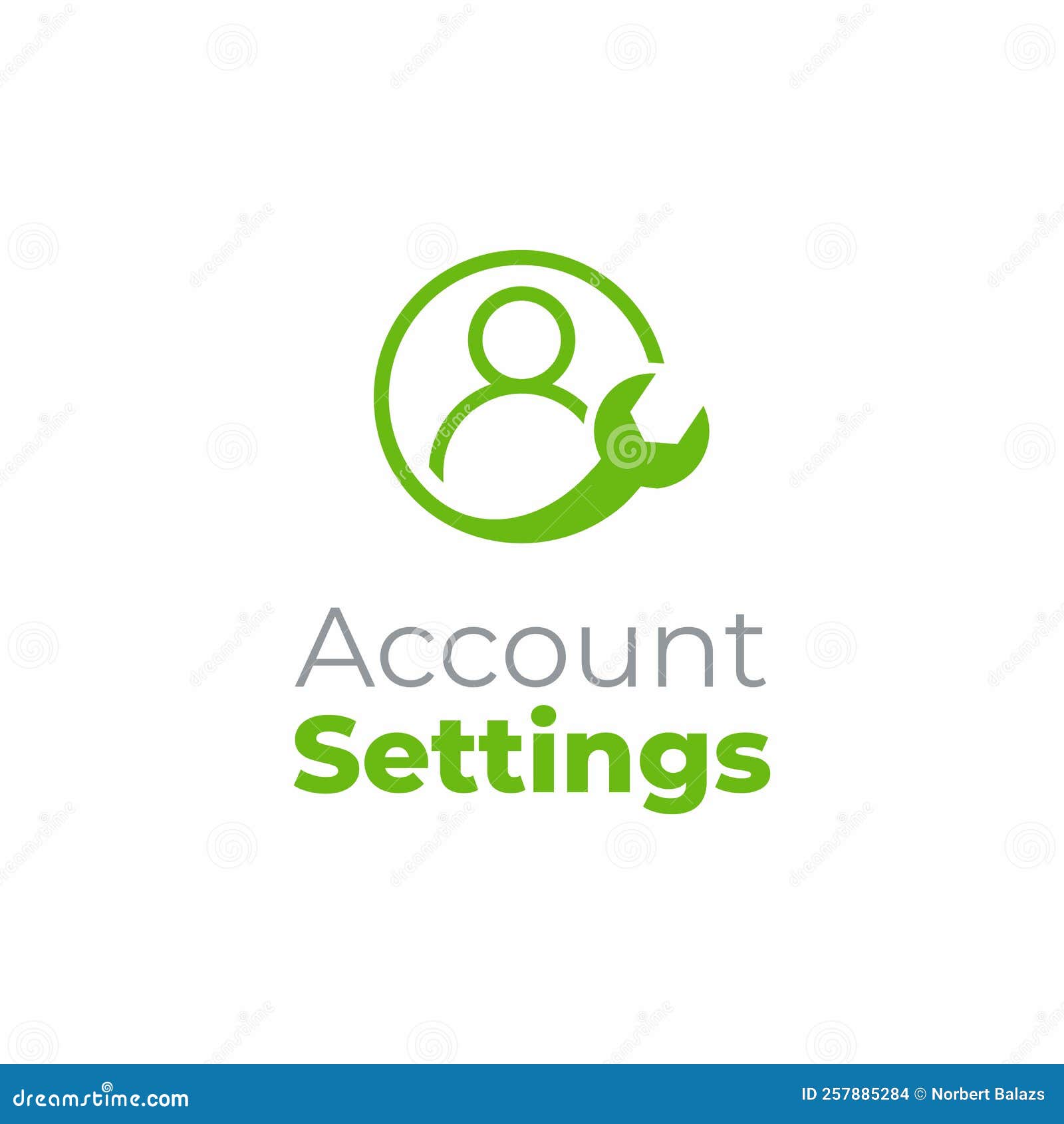 Account Settings Icon. User Management Vector Sign. Stock Vector ...