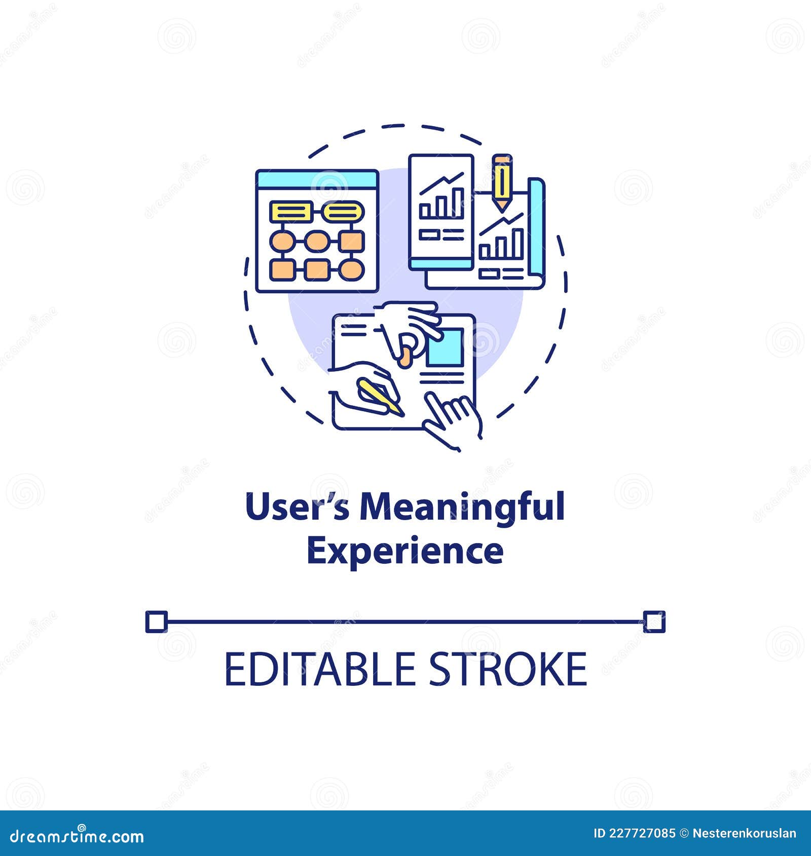 User Meaningful Experience Concept Icon Vector Illustration ... User Meaningful Experience Concept Icon Vector Illustration ...