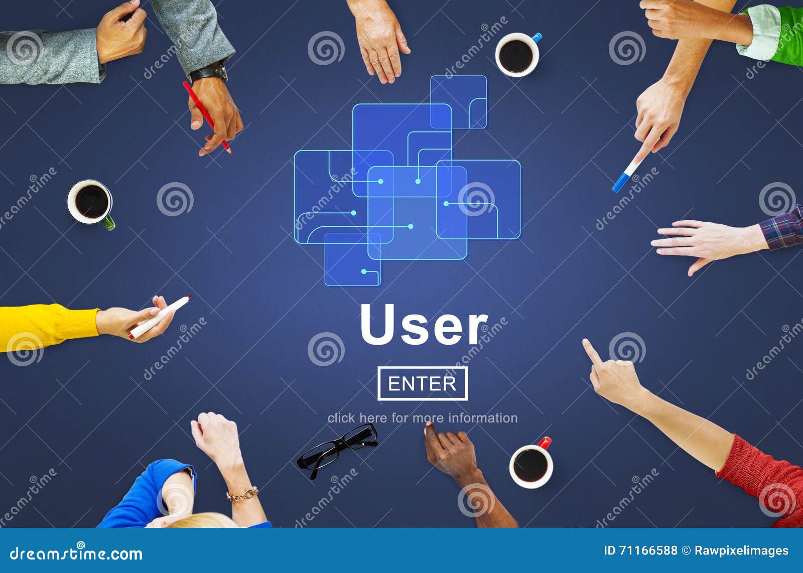 User Member System Usability Identity Password Concept Stock Photo ...