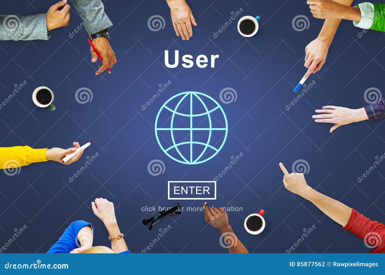 User Member System Usability Identity Password Concept Stock Photo ...