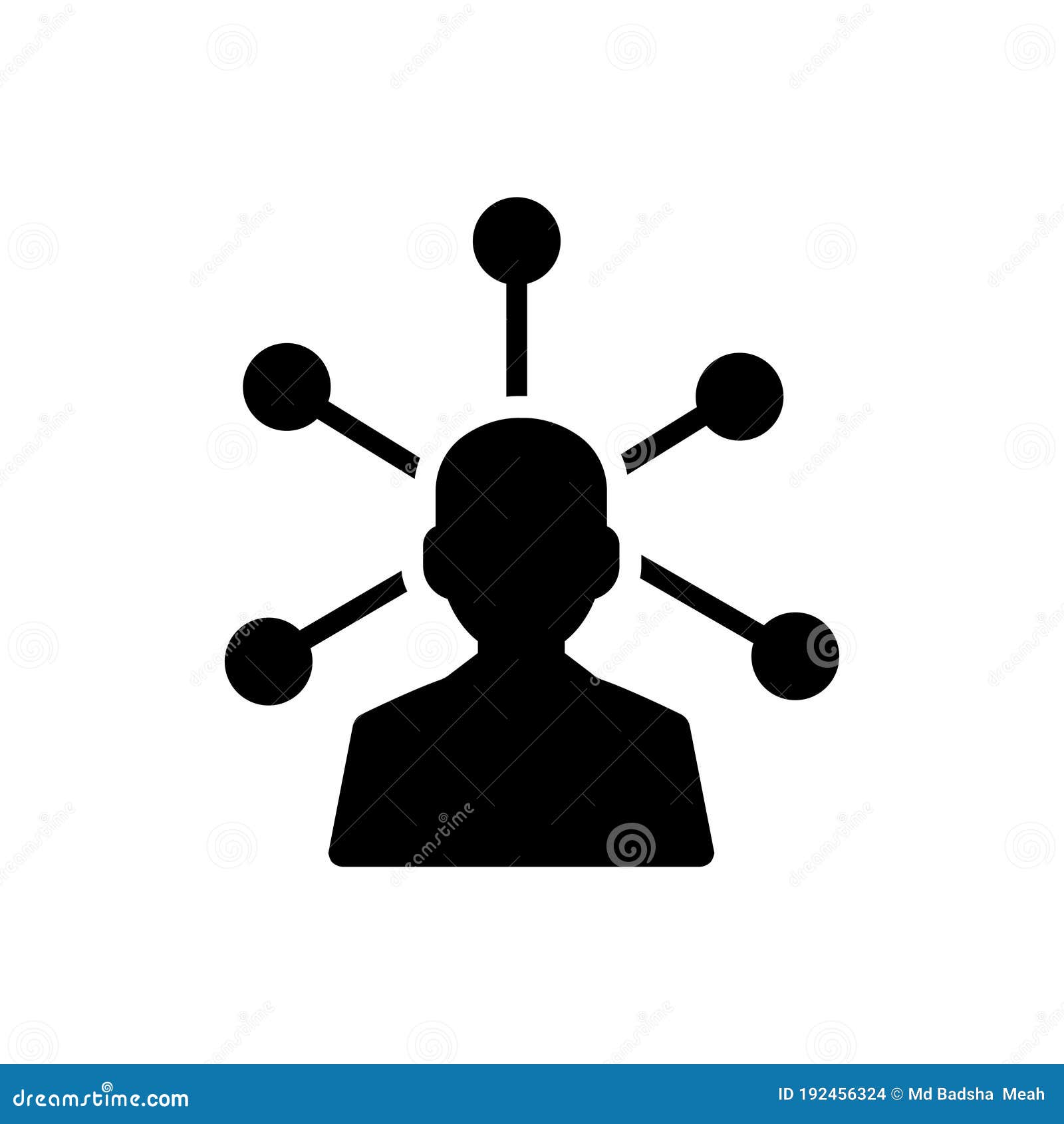 User Network Icon stock vector. Illustration of communication - 192456324