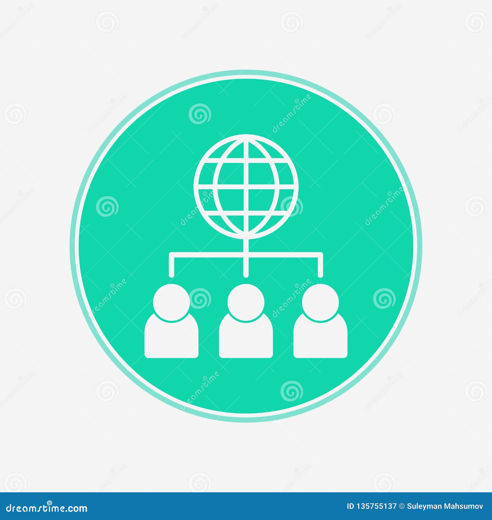 User Network Vector Icon Sign Symbol Stock Vector - Illustration of ...