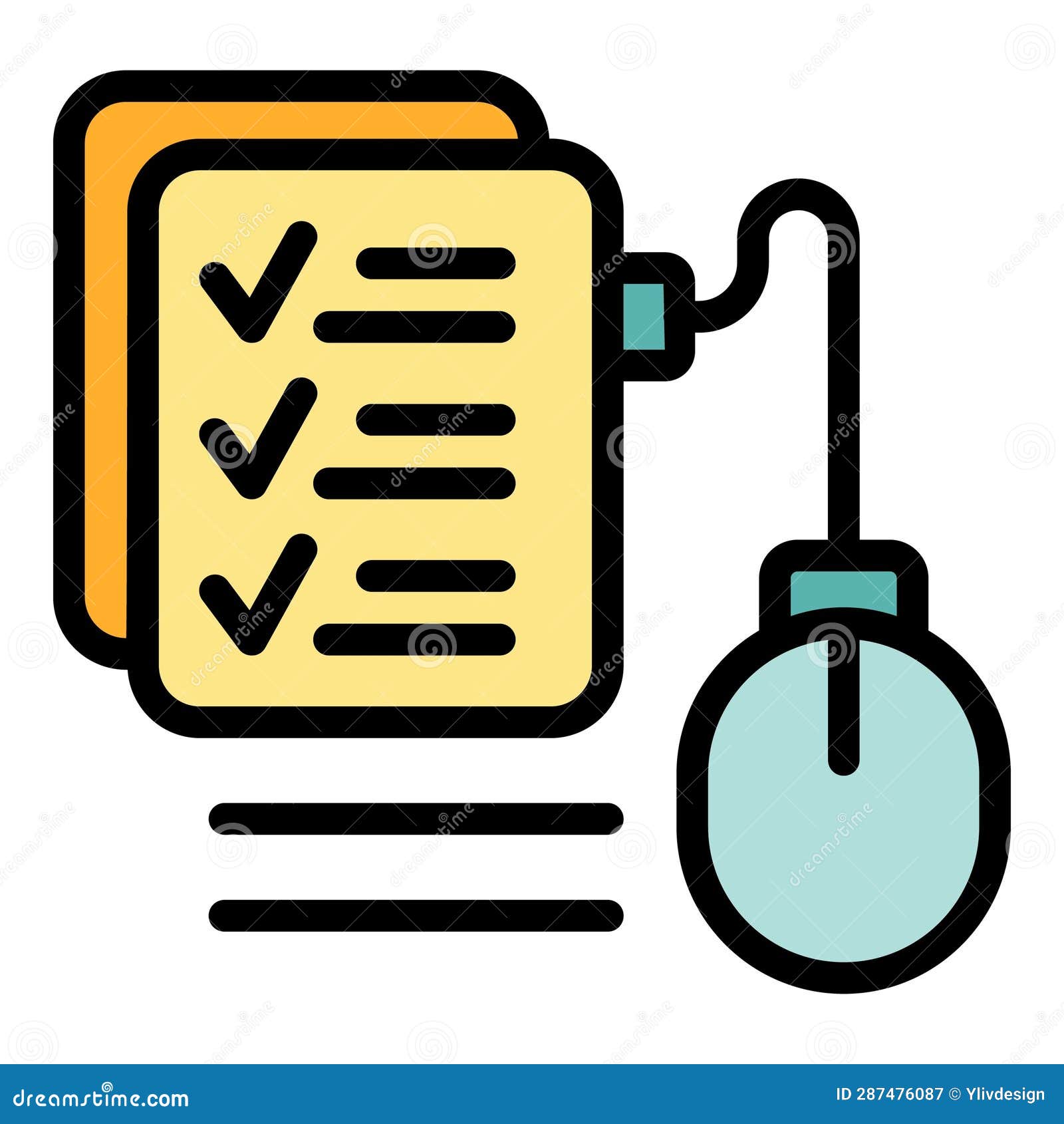 User Online Registration Icon Vector Flat Stock Vector - Illustration ...