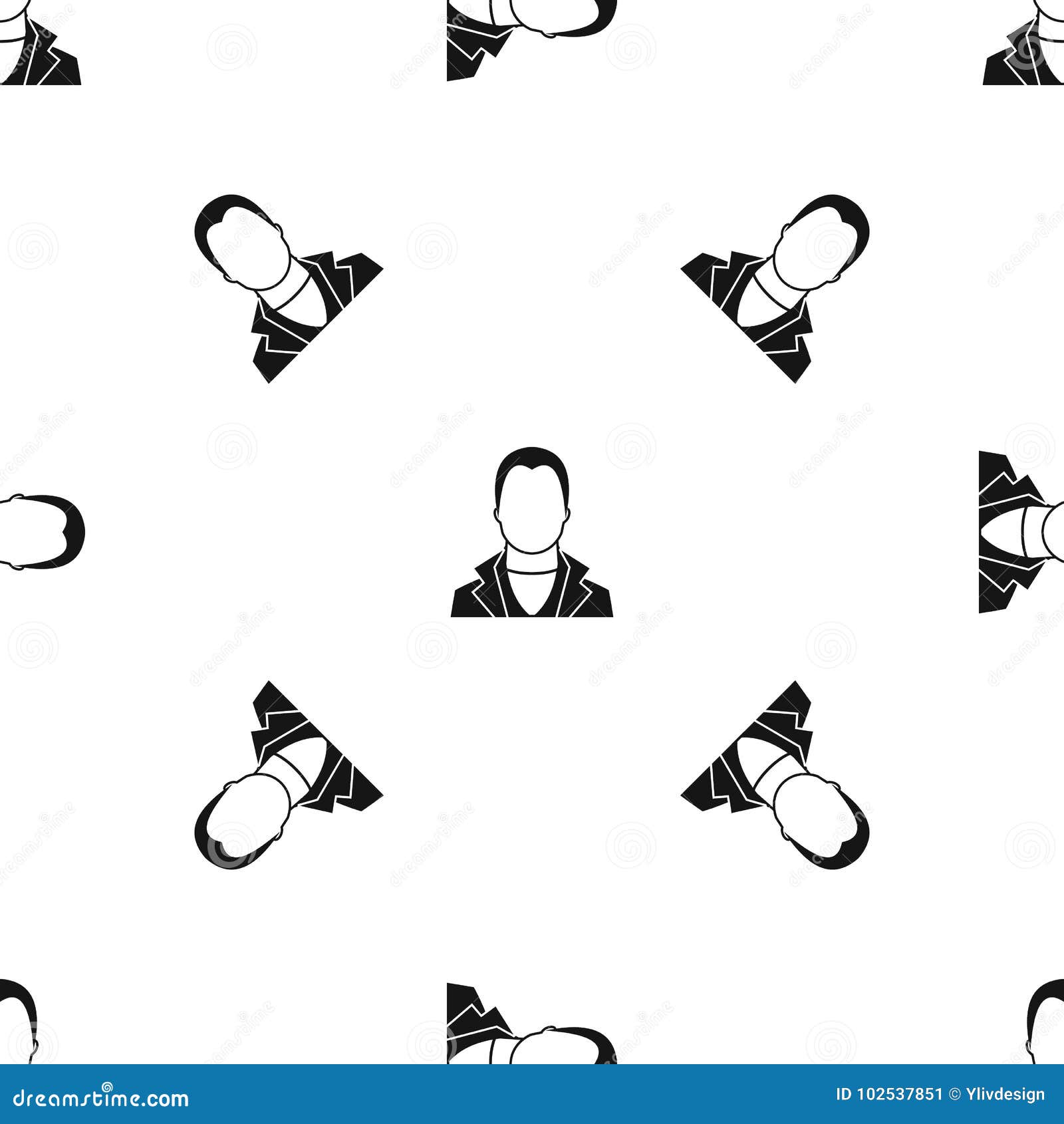 User Pattern Seamless Black Stock Vector - Illustration of aged ...