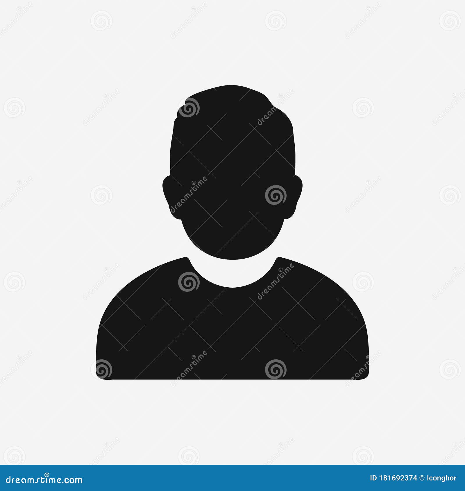 User, People Icon. stock vector. Illustration of vector - 181692374