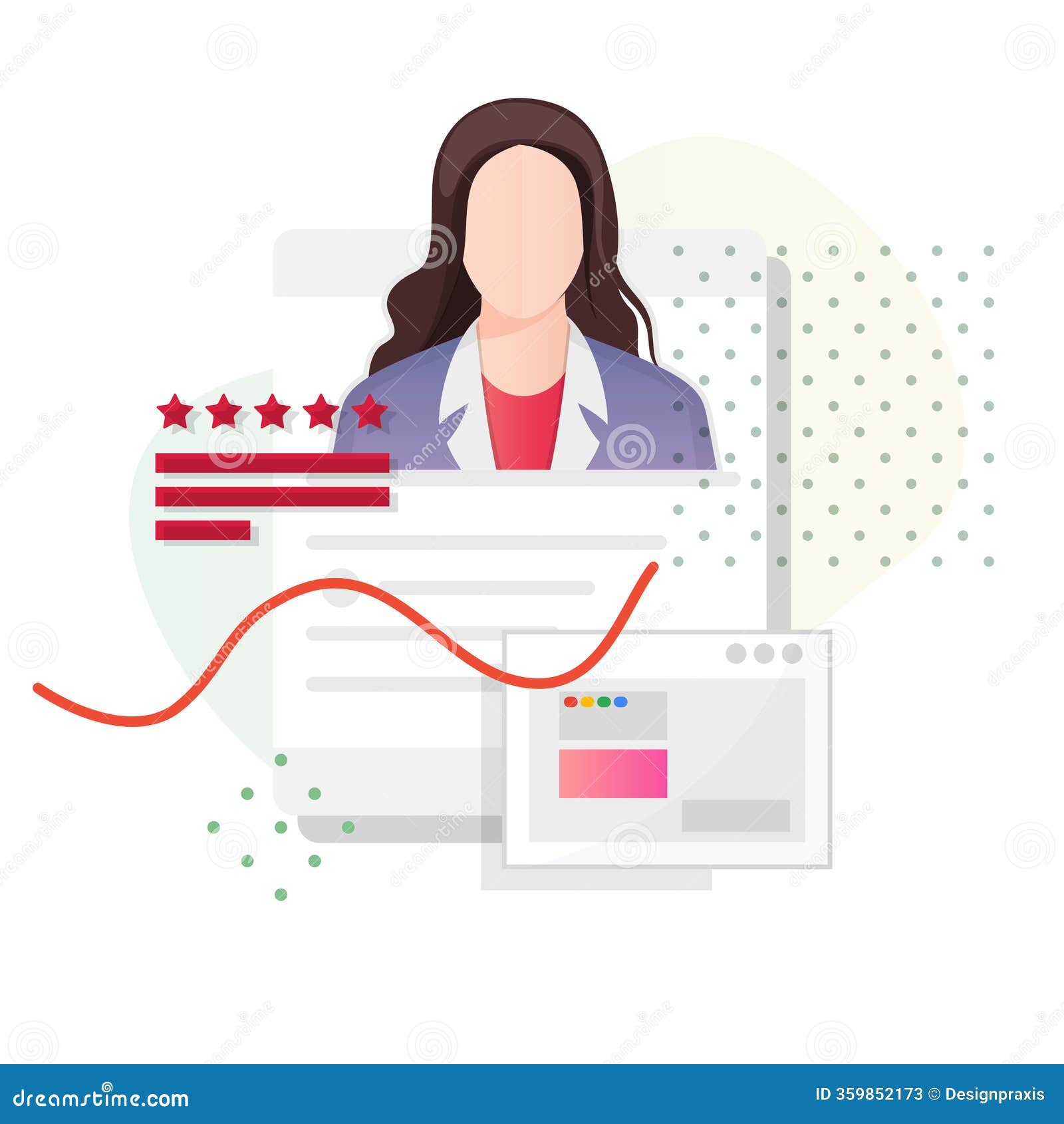 User Persona - Interview Candidate - Illustration Royalty-Free Stock ...