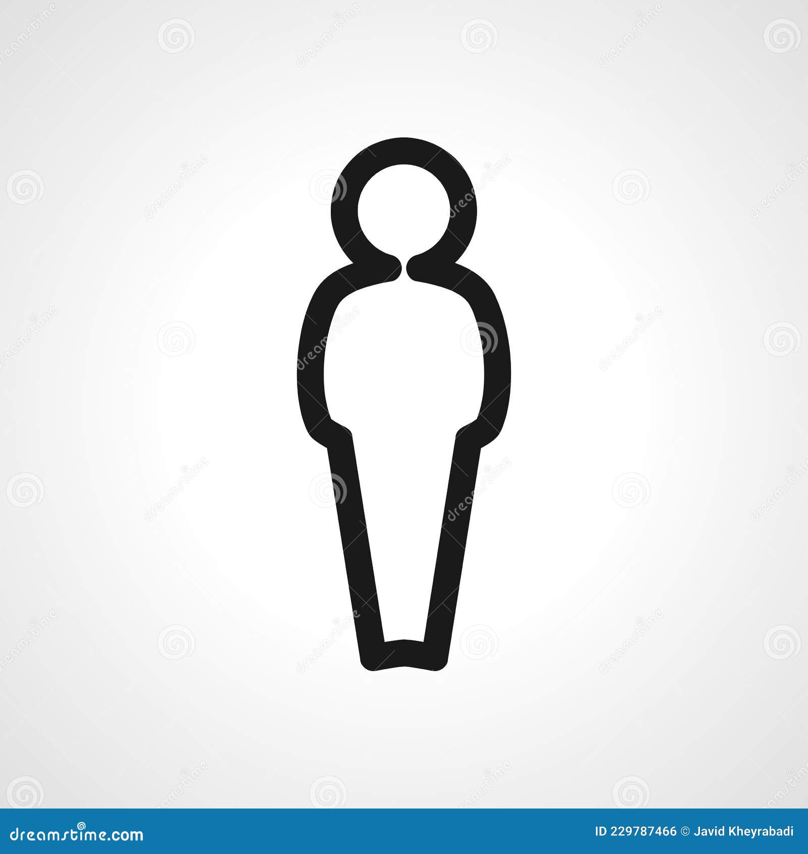 User Pictogram Line Icon. User Linear Outline Icon Stock Vector ...