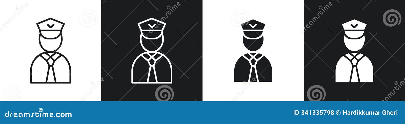 Pilot Icon. Monochrome Style Design From Professions Icon Collection ...