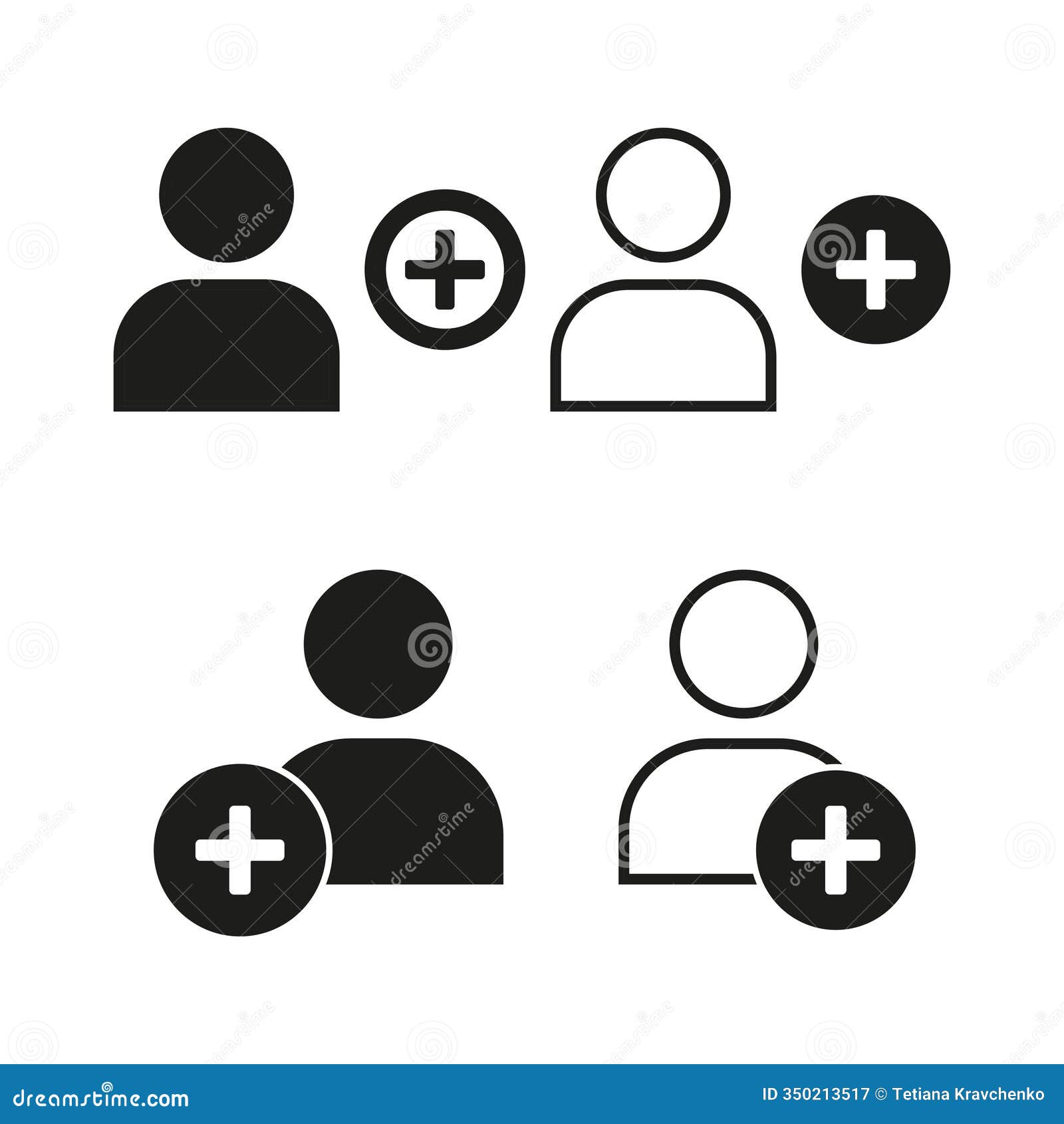 User with Plus. Profile Addition Icon. Member Joining Symbol. Personal ...