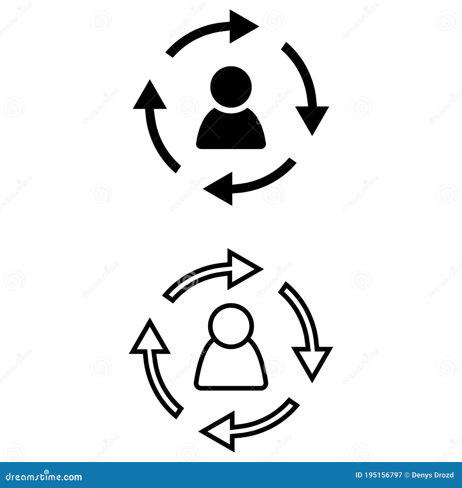 User Prediction Icon Vector Set Behaviour Illustration Sign Collection Consumer Symbol Stock