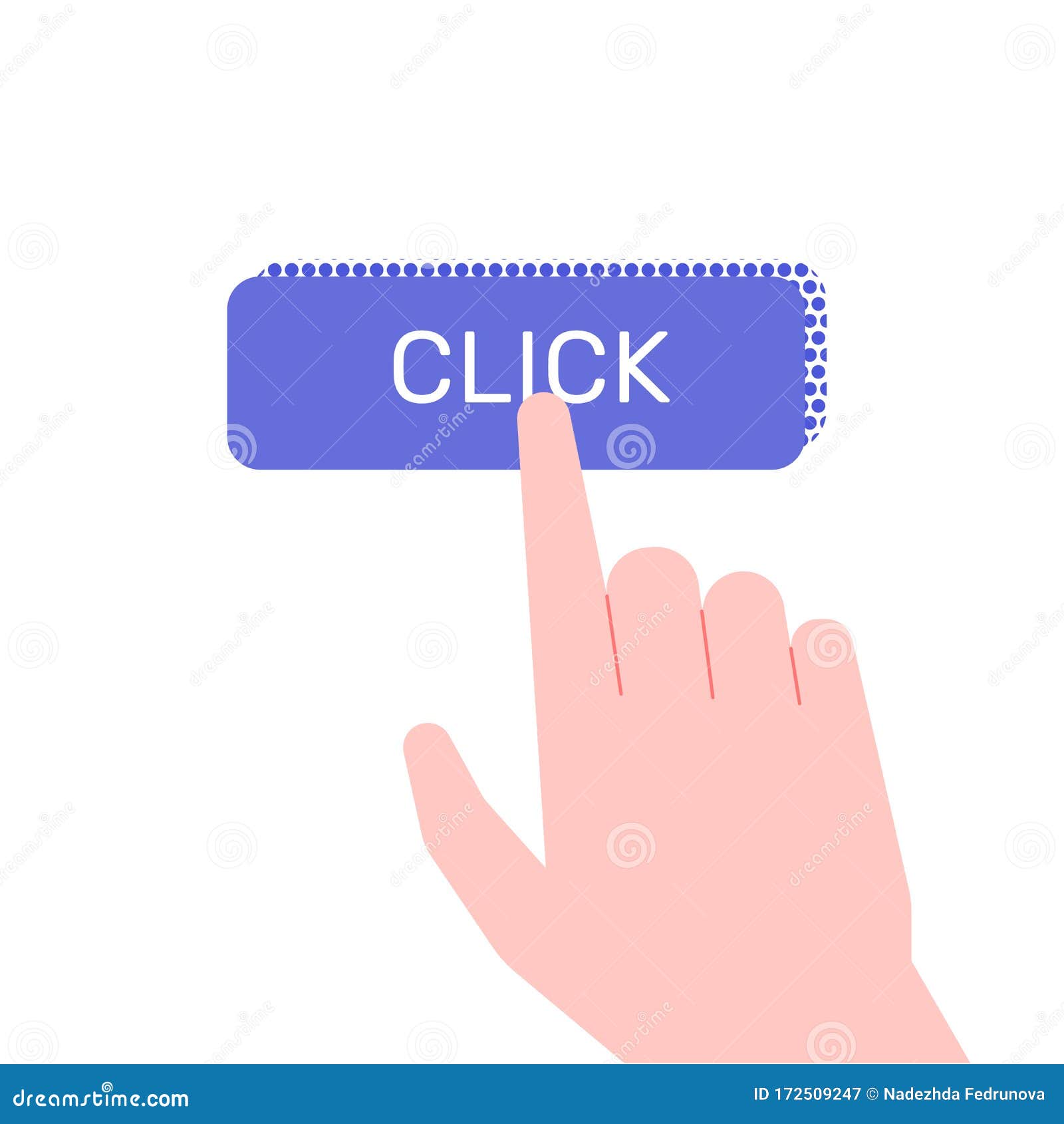 The User Press a Button with a Finger. Stock Vector - Illustration of ... The User Press a Button with a Finger. Stock Vector - Illustration of ...