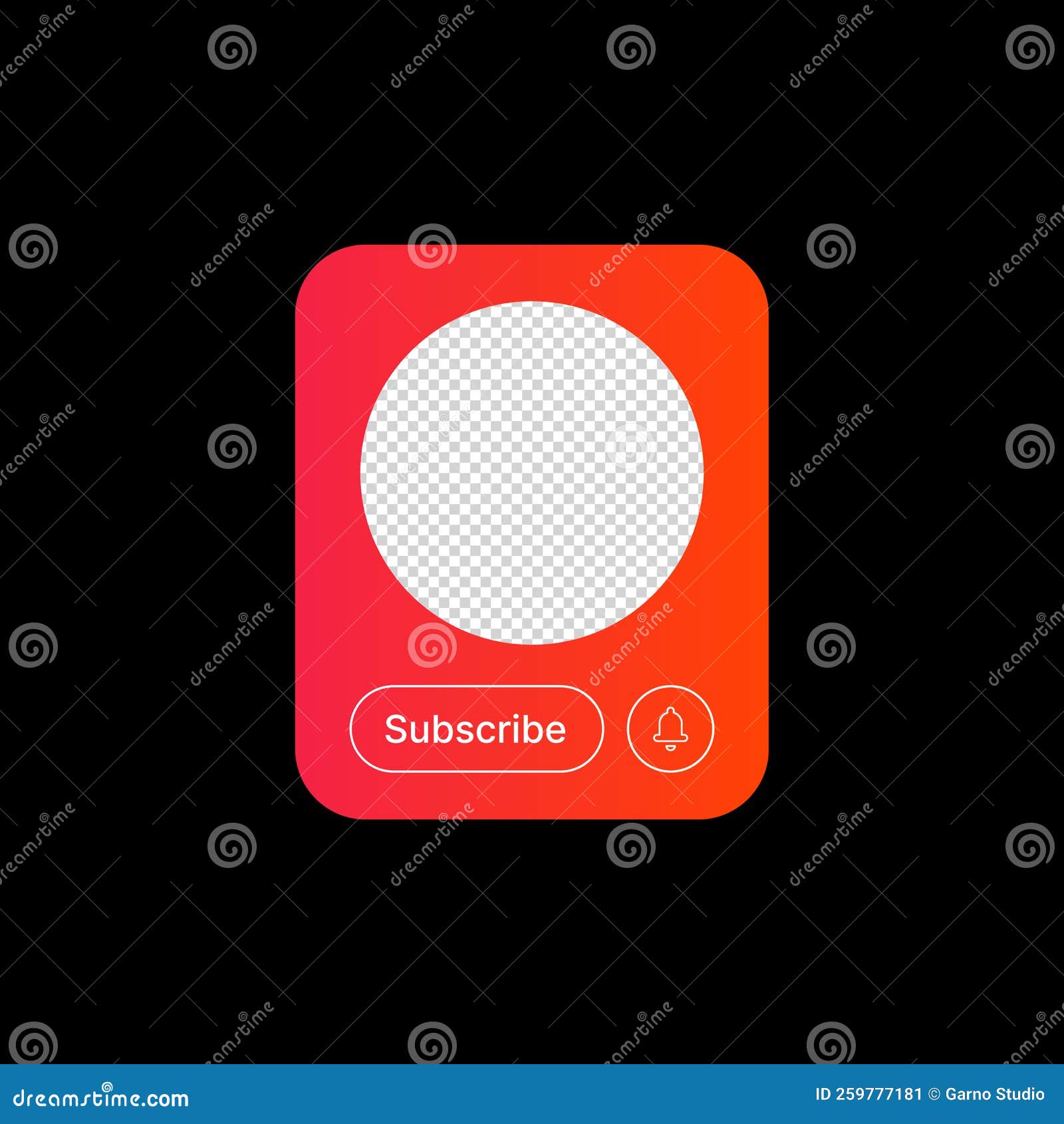 User Profile Banner Illustration. Social Media UI. Empty Circle for ...