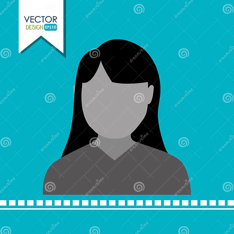 User profile design stock illustration. Illustration of portrait - 67071454