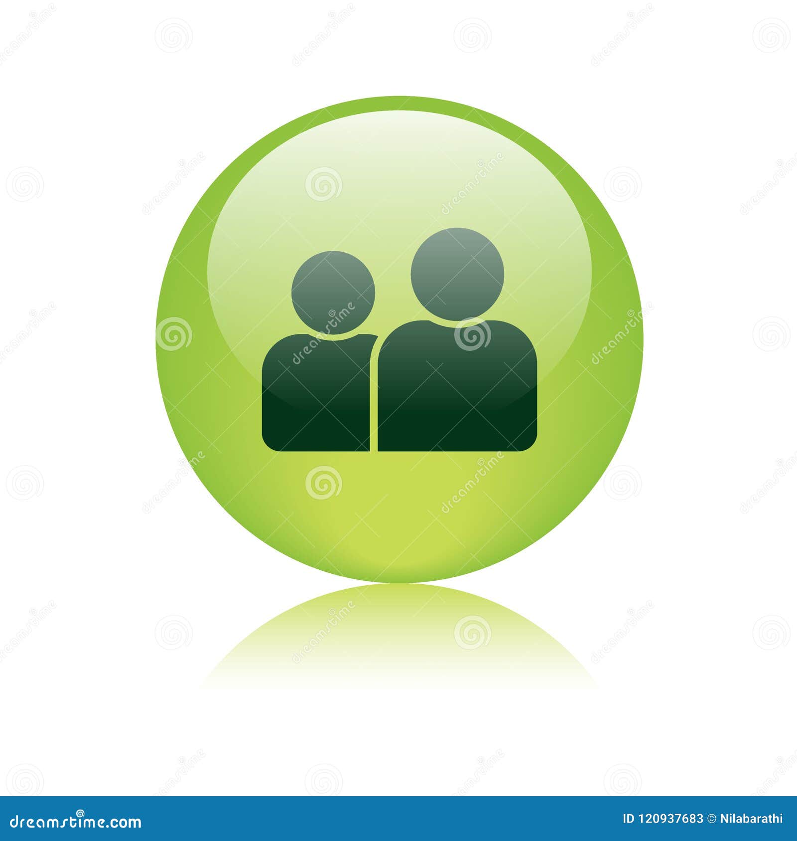 User / profile icon button stock illustration. Illustration of business ...
