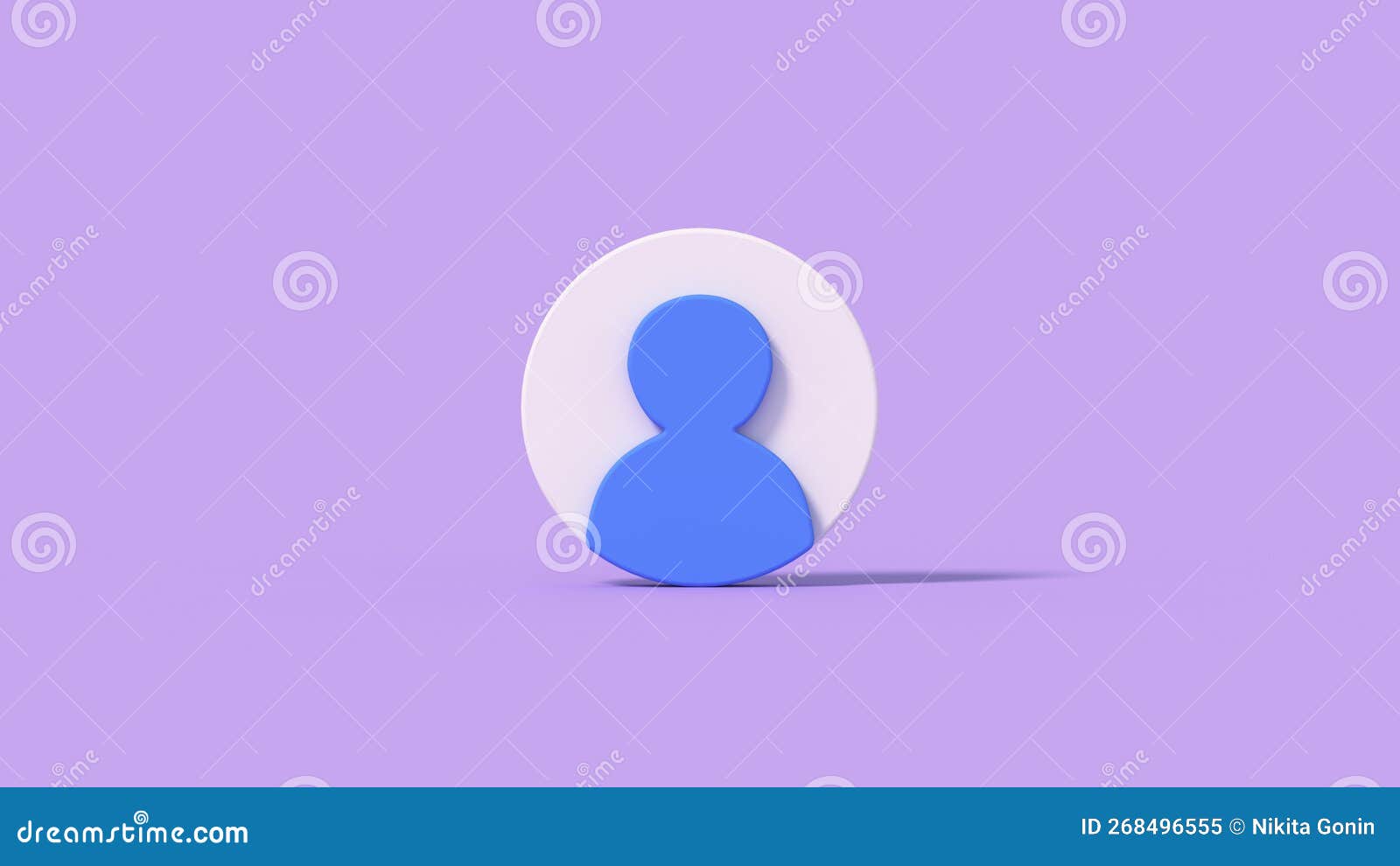 User Profile Icon 3D Render Illustration Stock Illustration ...