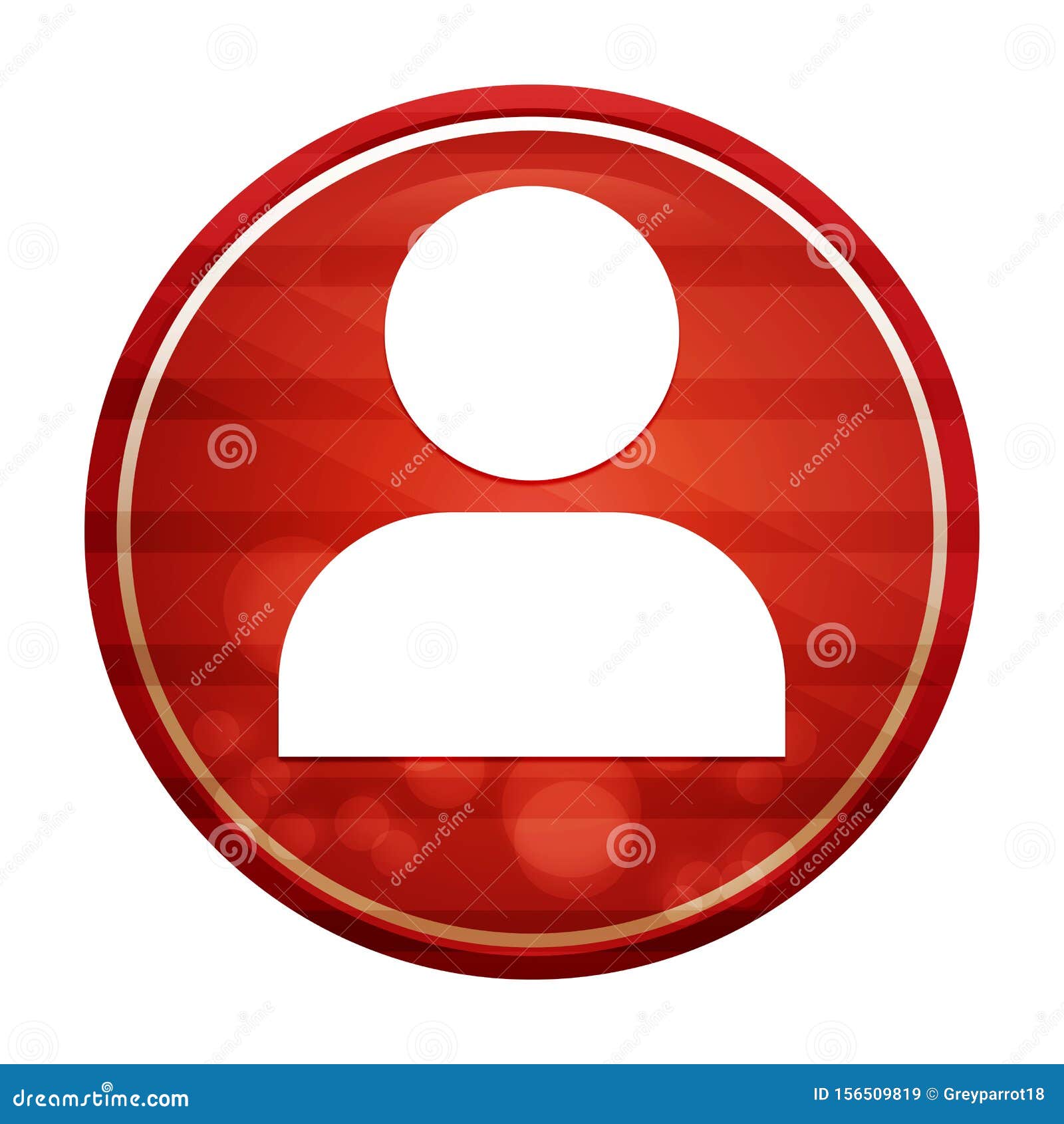 User Profile Icon Realistic Diagonal Motion Red Round Button ...