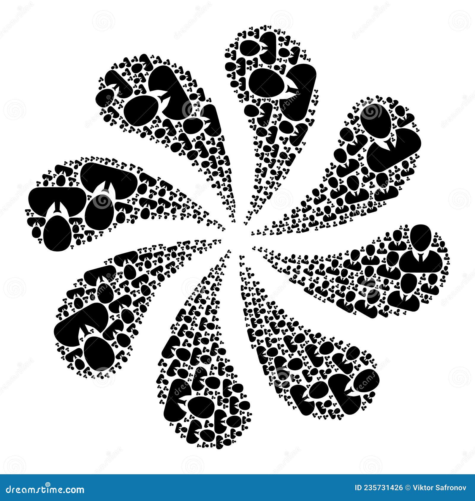 User Profile Icon Twirl Burst Stock Vector - Illustration of avatar ...