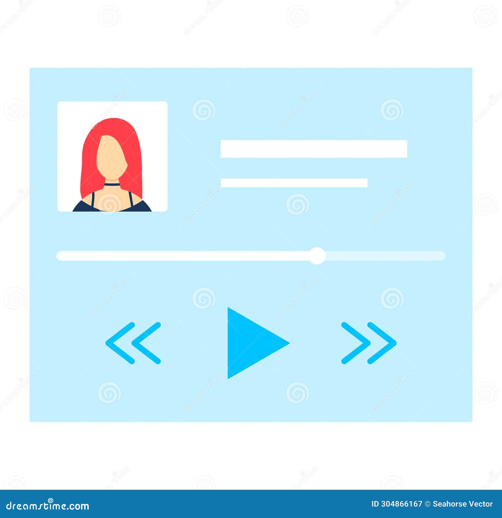 User Profile Interface with Avatar, Sliders and Buttons. Minimalist ...