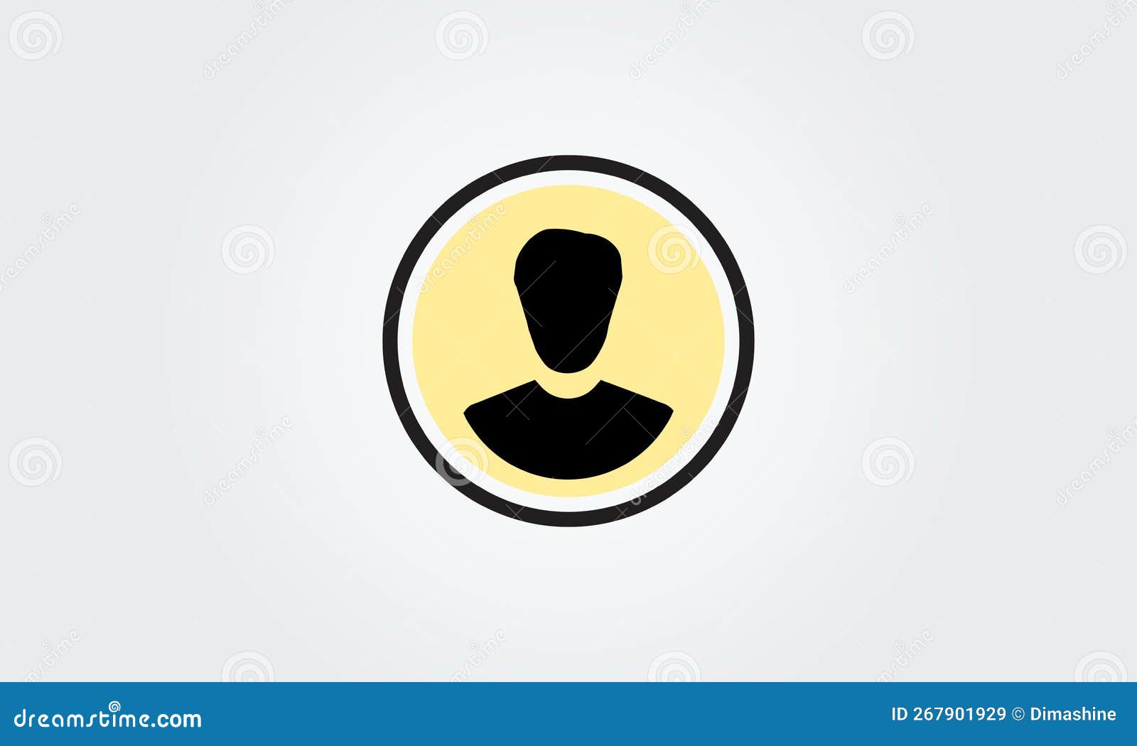 User Profile Login Person. Face Silhouette Icon Vector Illustration ...