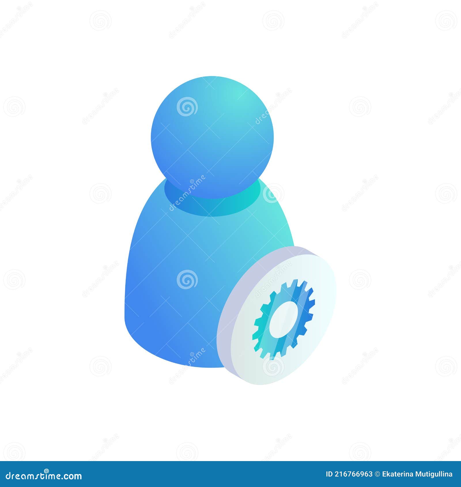 User Profile Setting Isometric Icon. 3d Admin Support Symbol, User ...