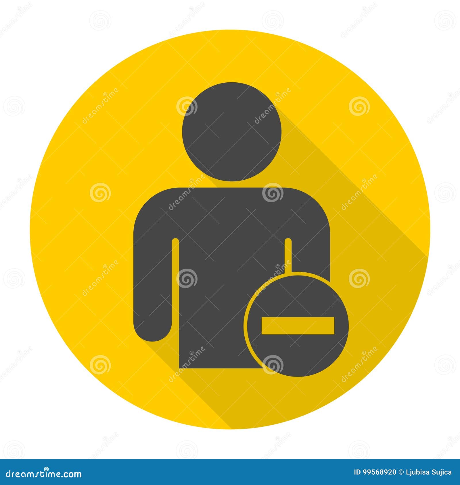 User Profile Sign with Plus Glyph Web Icon Long Shadow Stock Vector ...