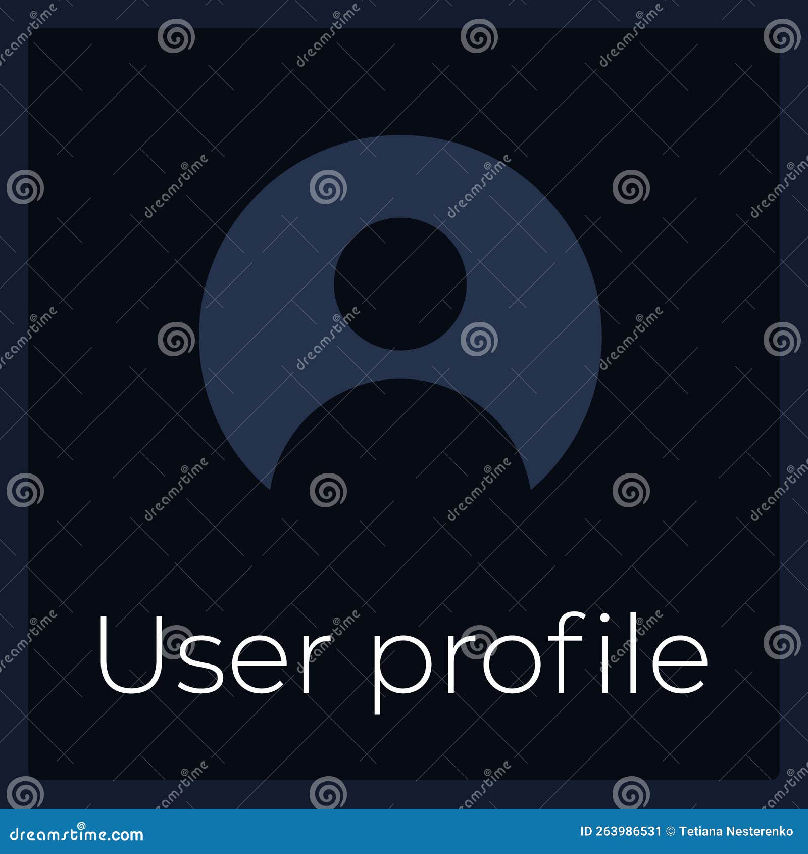 User Profile UI Element Template Stock Vector - Illustration of profile, digital: 263986531