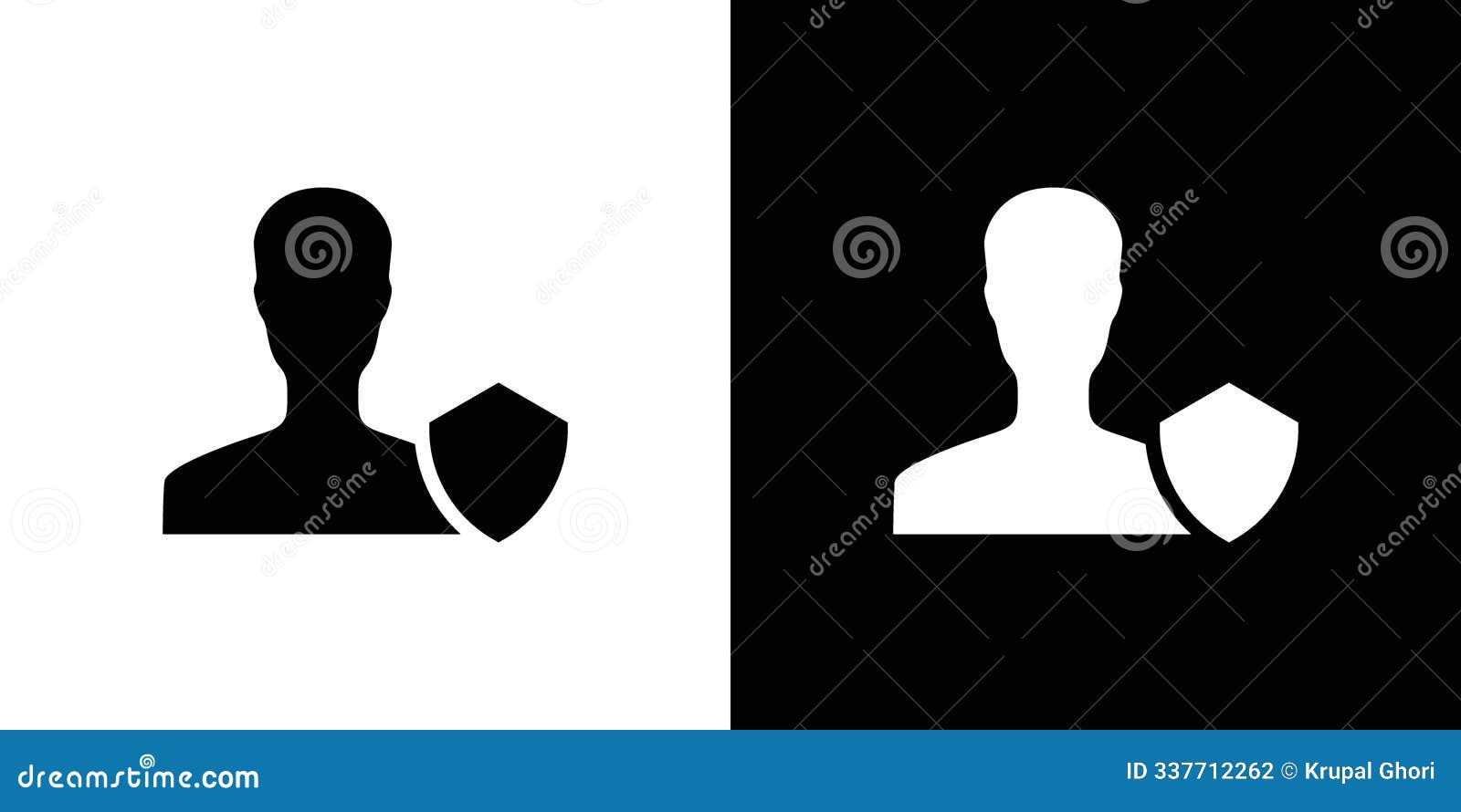 User Protection Shield Icon Set Vector Illustration Stock Illustration ...