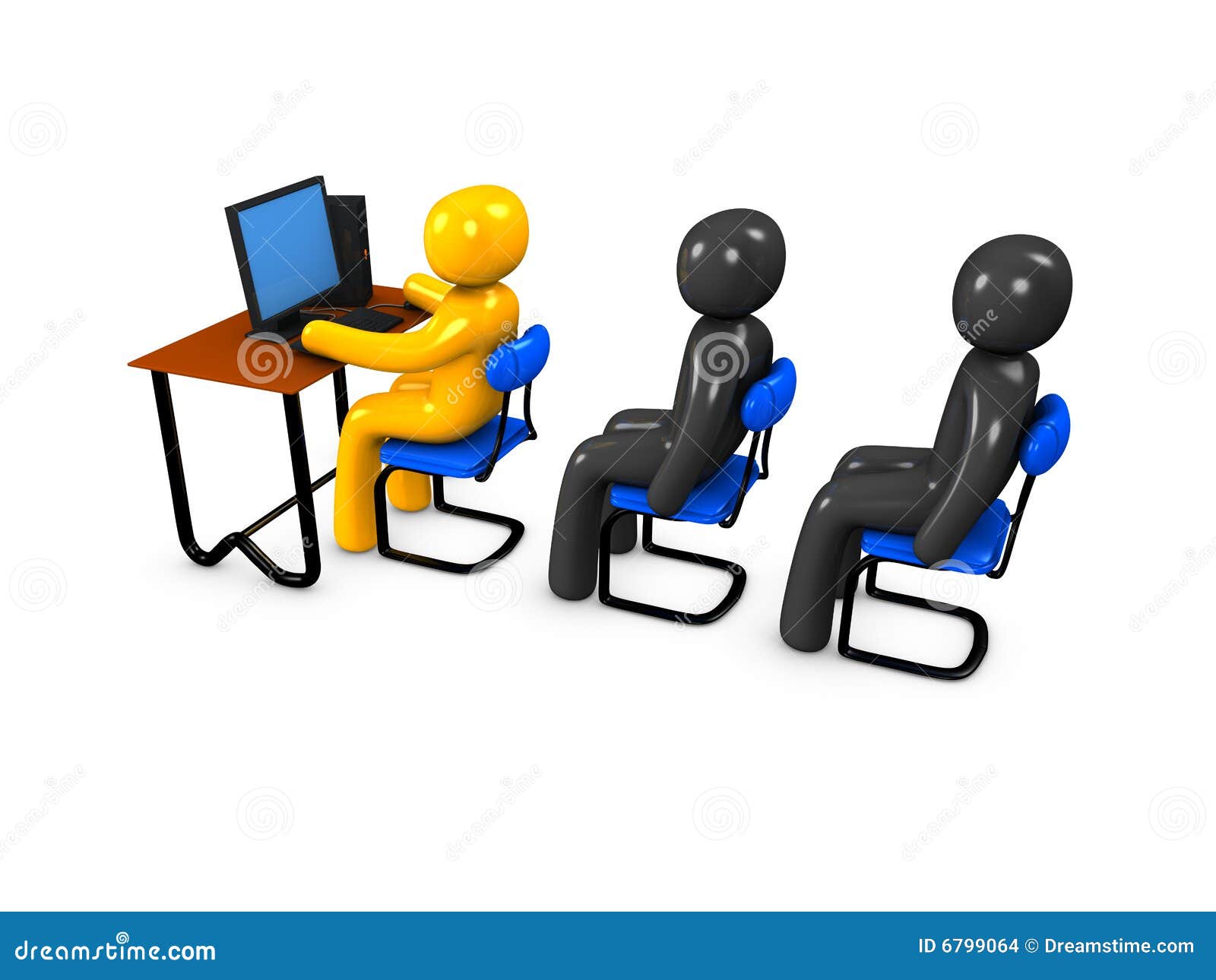 User queue stock illustration. Illustration of chair, queue - 6799064