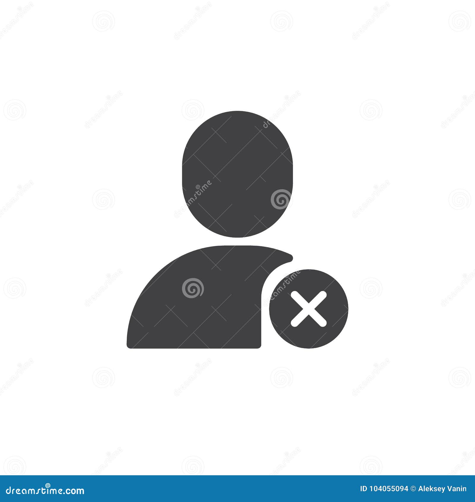 User remove icon vector stock vector. Illustration of person - 104055094