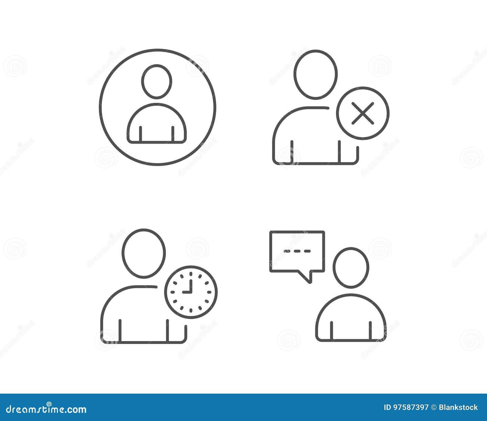 Comments Line Icons Collection. Opinion, Feedback, Response, Review ...